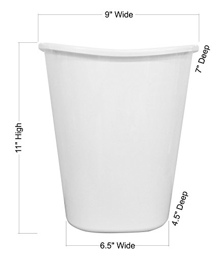 RNK Shops Pineapples Waste Basket - Single Sided (White) (Personalized)