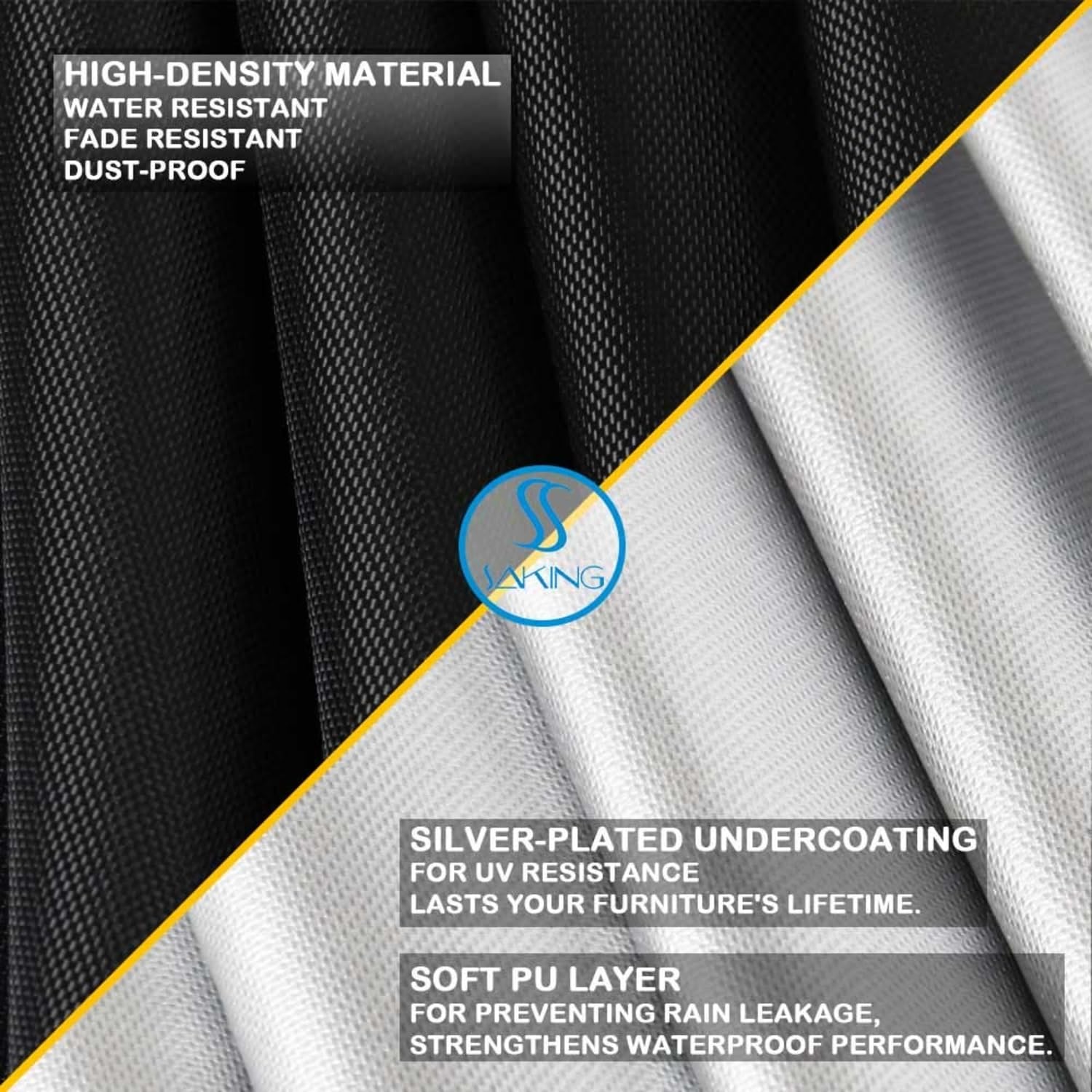 Saking Outdoor Cooler Table cover for Keter 7.5 Gallon Cool Bar Table, Waterproof Outdoor Barrel Cool Bar Table Cover, Round Pool Side End Table Cover with Drawstring, 21" D x 23" H, Black