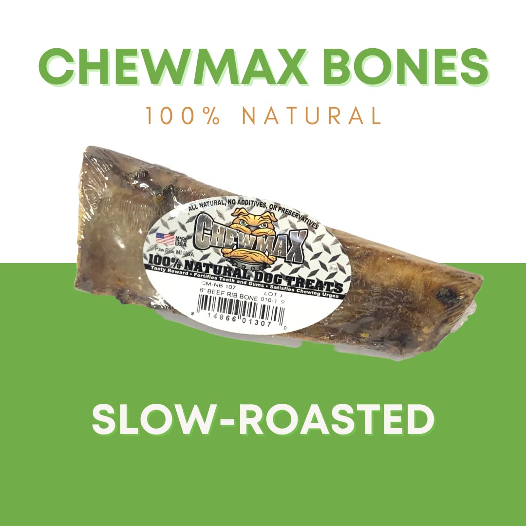 CHEWMAX 9 Count 5" Beef Back Strap Dog Bones