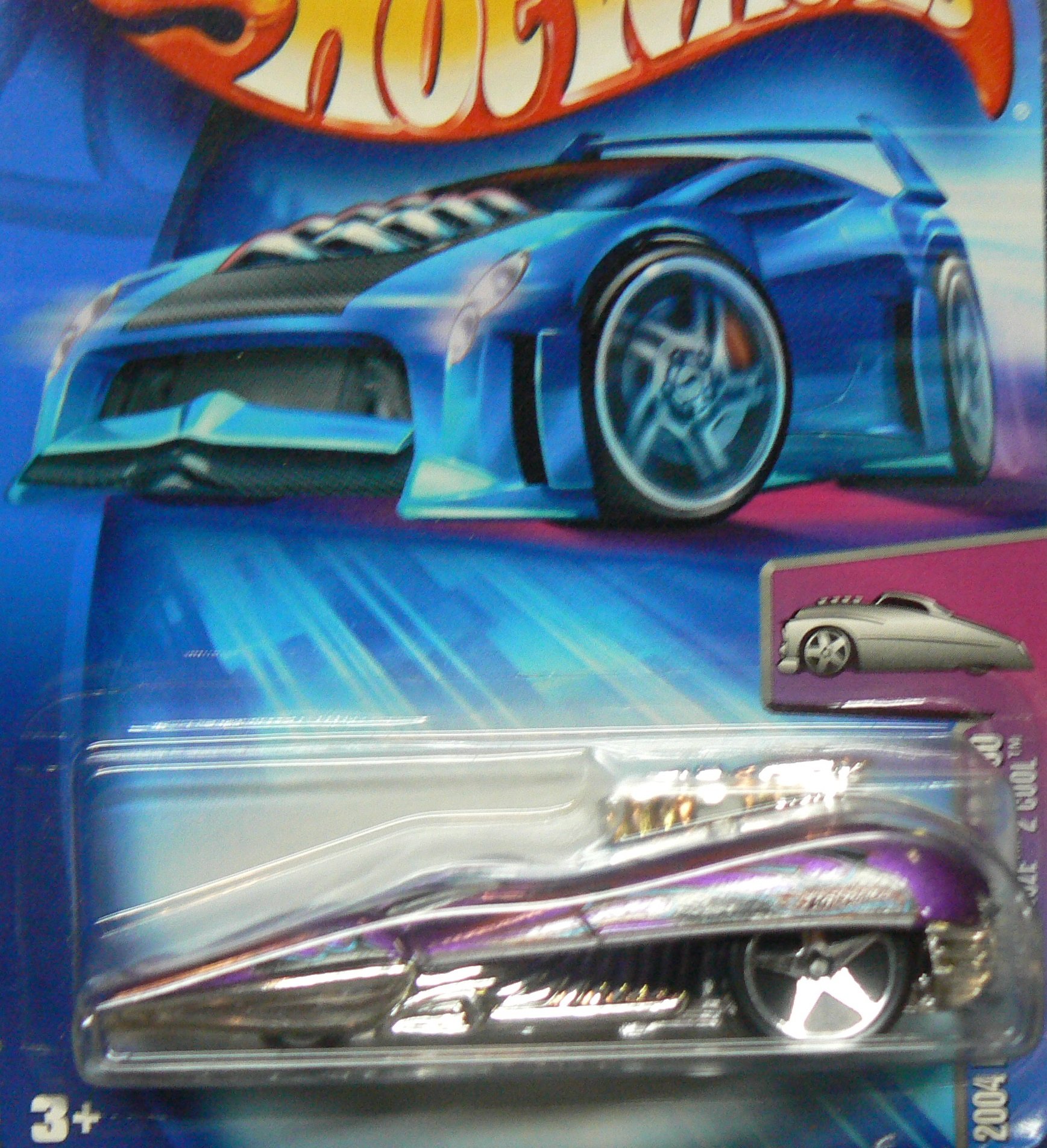 Mattel Hot Wheels 2004 Blings 1:64 Scale Purple Hardnoze 2 Cool Caddy Die Cast Car #016