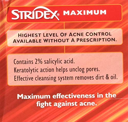 Stri-dex Pads Maximum Strength, 3 Pack of 55 Pads