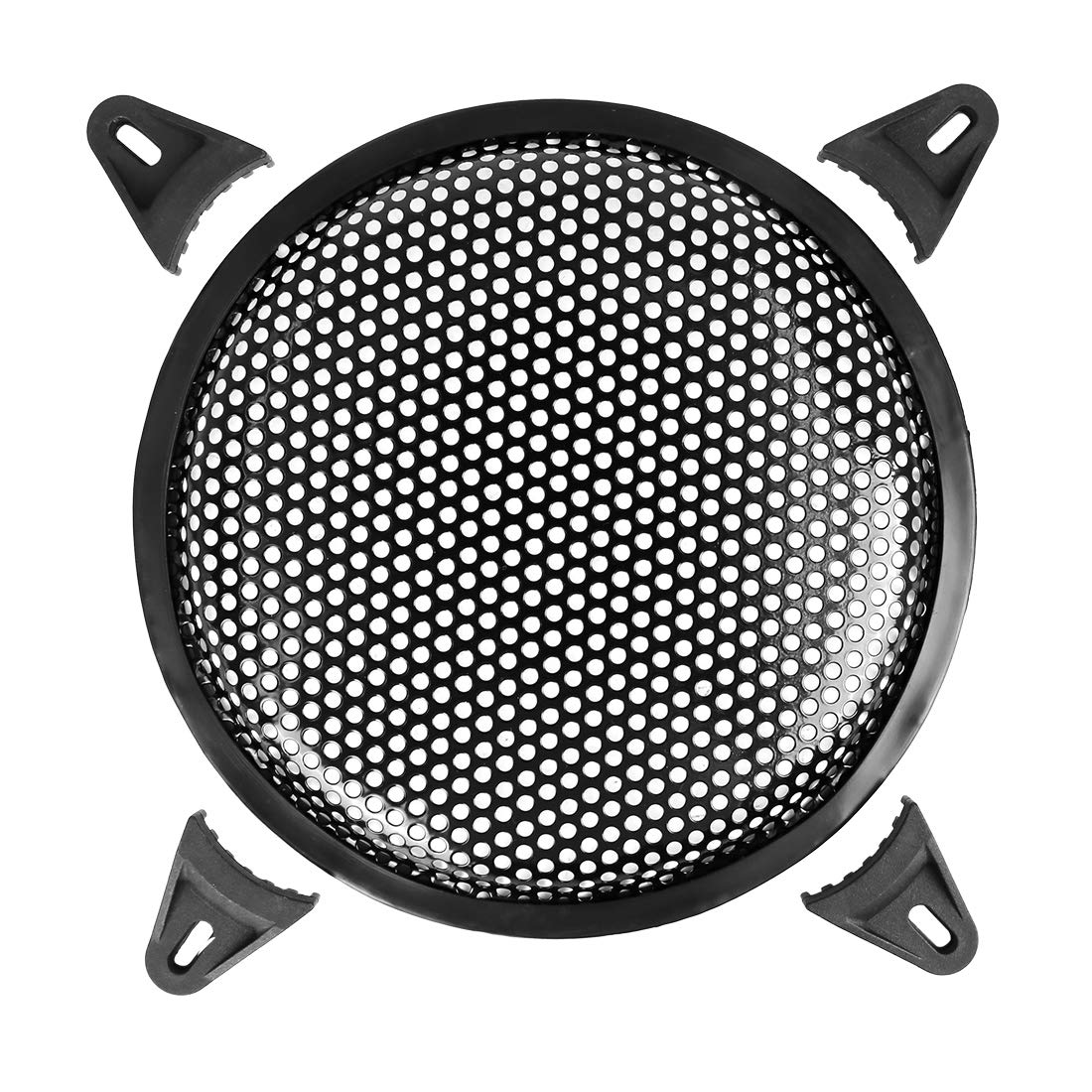 X AUTOHAUX 8 Inch Car Audio Speaker Sub Woofer Subwoofer Metal Black Waffle Grill Cover Protector Universal