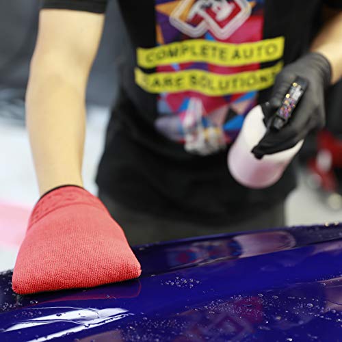 SGCB 1PCS Fine Grade Moya Clay Bar Mitt, Premium Surface Prep Mitt Finish Easy Detail Quick Remove Car Automotive Wash Mitt Clay Eraser Mitt Glove Fast Clean for Bonded Contamination Smooth Car Paint