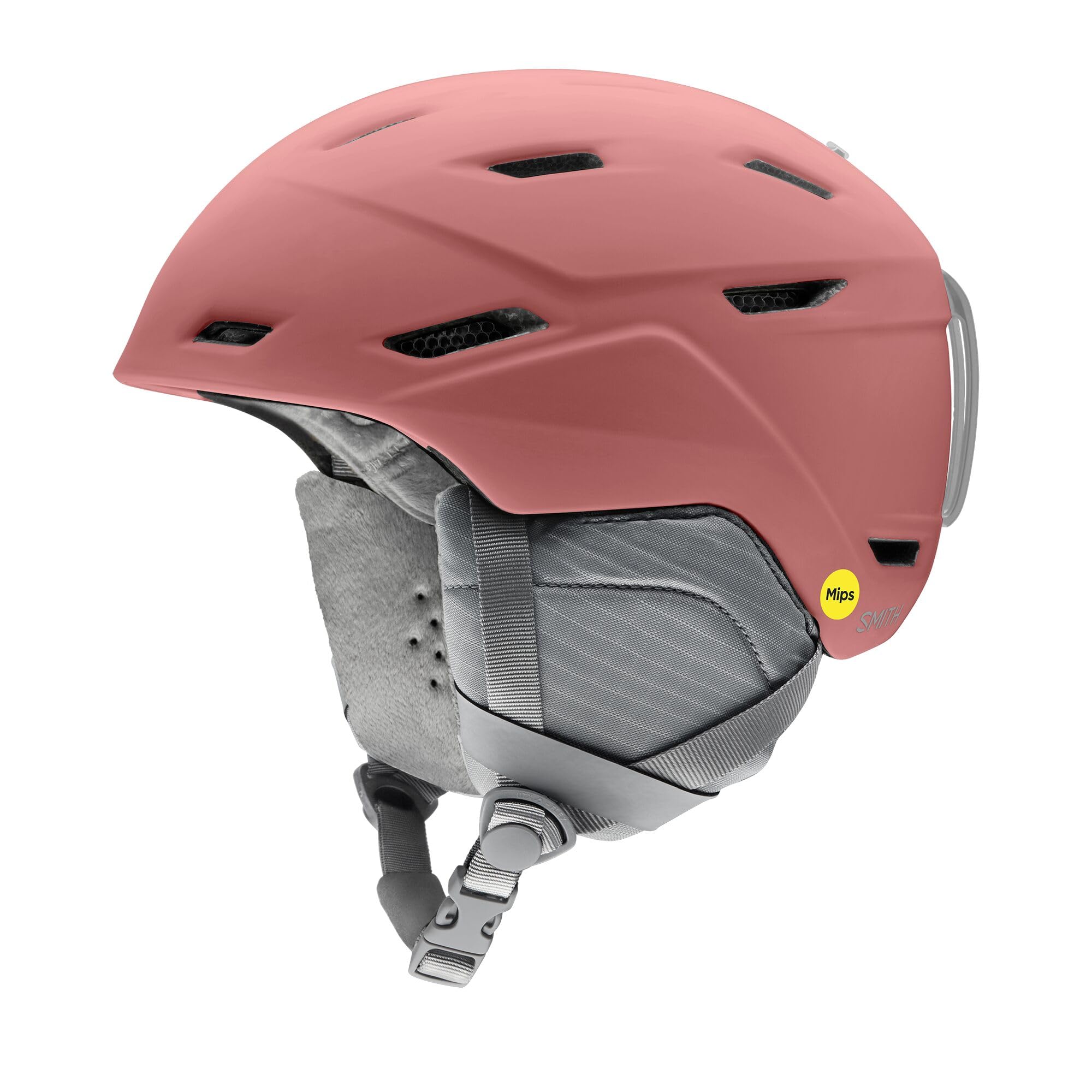 Smith Mirage Helmet for Women – Adult Snowsports Helmet with MIPS Technology + Zonal Koroyd Coverage – Lightweight Protection for Skiing & Snowboarding– Matte Chalk Rose, Medium