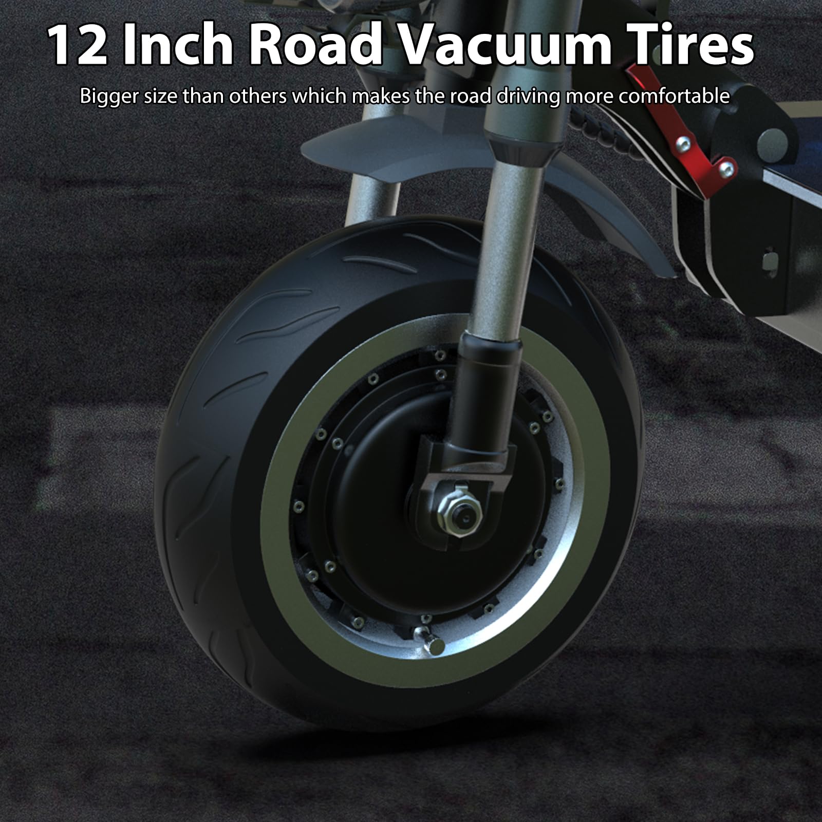 Electric Scooter for Adults, E Kick Scooter with 5600W Powerful Dual Motor, 60 Miles Travel Range, 60V 38.4AH Battery, Max Speed 50Mph, 12" Vacuum Tire Foldable Escooters (T90)