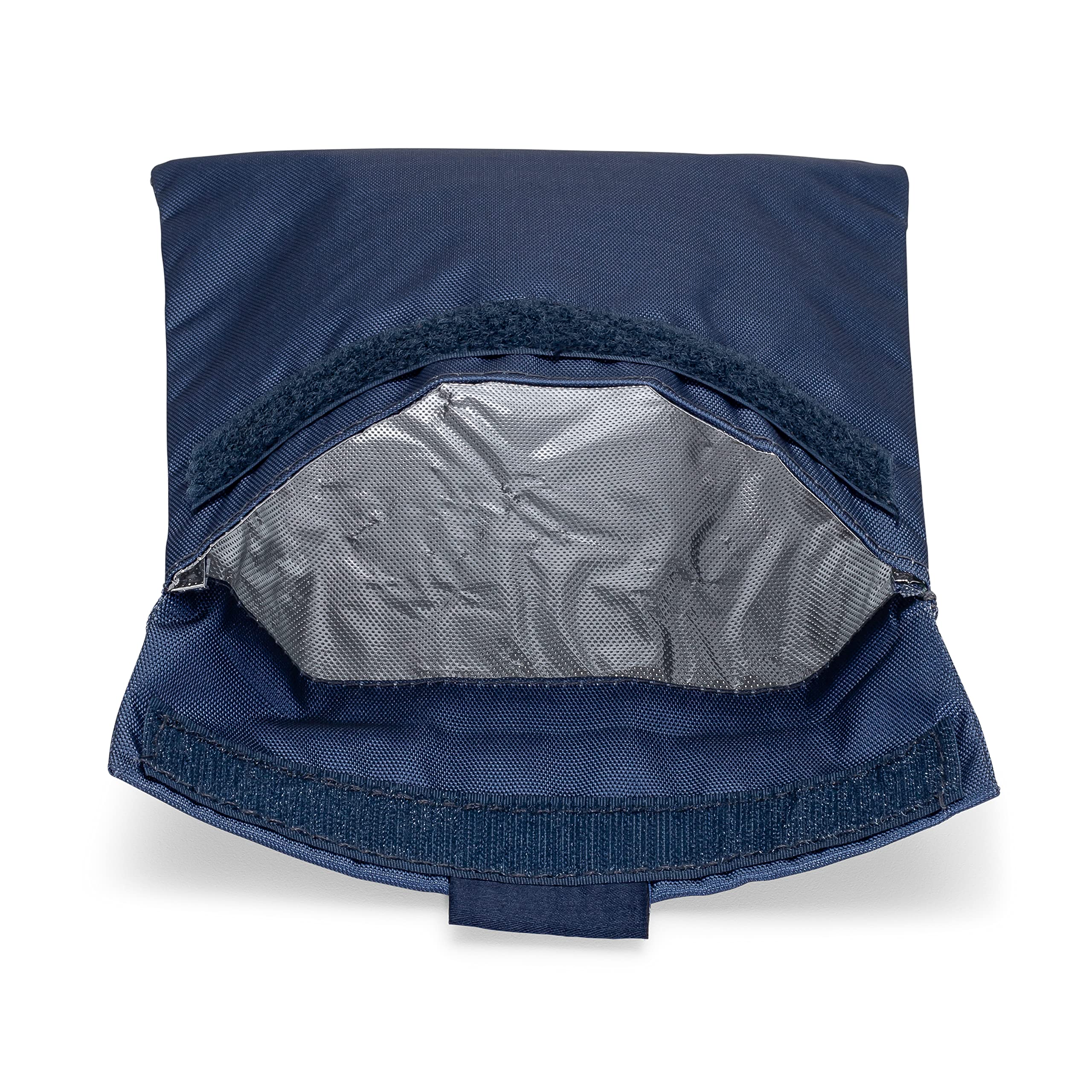 Yumbox Sandwich Bag/Snack Bag, Reusable Fabric, Washable, Food Safe, BPA Free, 8 x 7.5in (Navy)