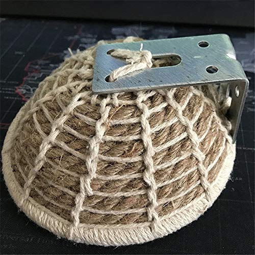 zswell Handmade Flax Rope Weave Bird Breeding Nest and Small Parrot Cage Hatching House Hut Nesting Box for Budgie Parakeet Cockatiel Parakeet Conure Canary Finch Lovebird