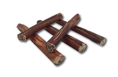 Top Dog Chews - Thick 6 Inch Bully Sticks, 100% Natural Beef, Free Range, Grass Fed, High Protein, Supports Dental Health & Easily Digestible, Dog Treat for Small, Medium & Large Dogs, 12 Pack