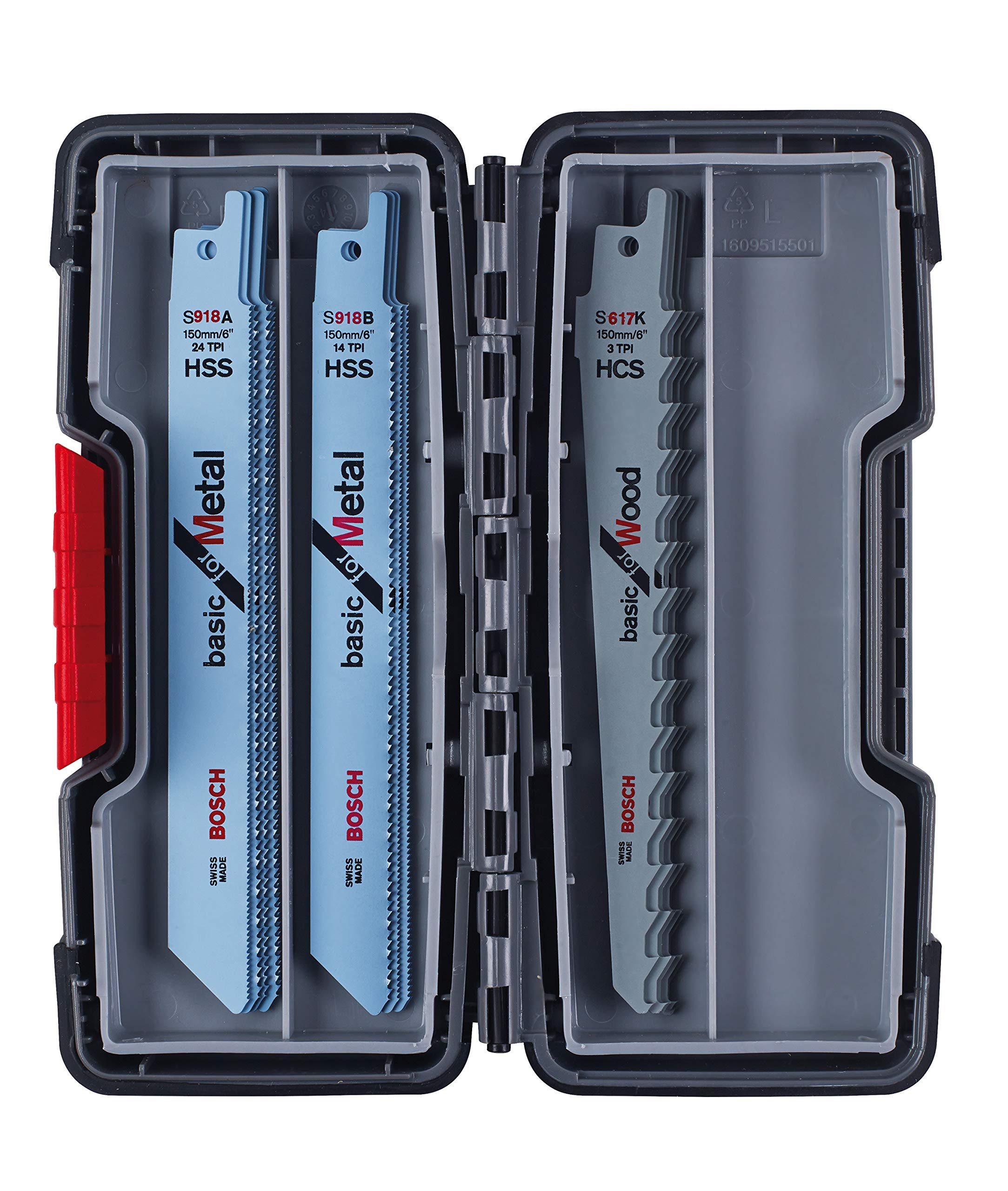 Bosch 2607010901 Saber Saw Blade-Set For Wood/Metal 15 Pcs