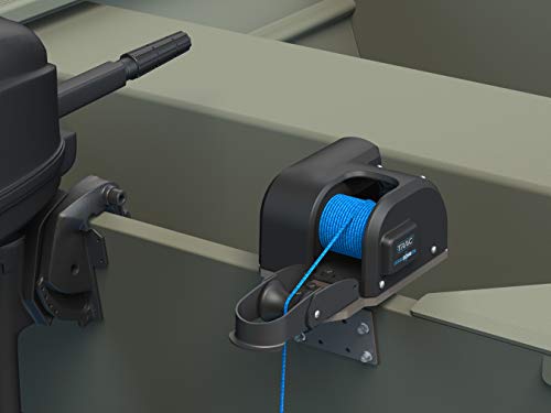 Trac Outdoors StrikeZone 25 Electric Anchor Winch - Anchors Up to 25 lb. - Includes 100-feet of Pre-Wound Anchor Rope with Use (69001)