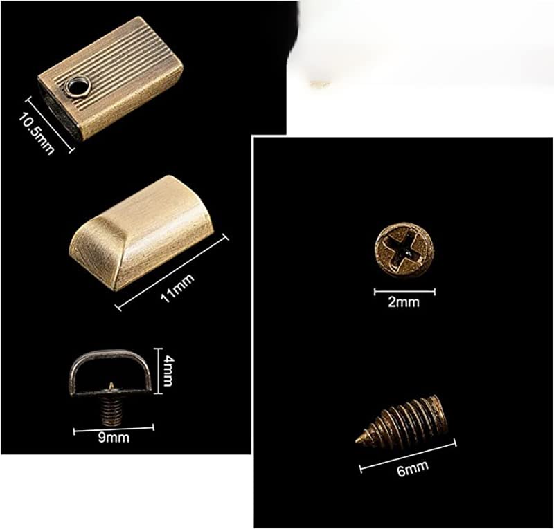 ZCZQC 60 Sets 6 Colors Alloy Zipper Stopper Zipper Ends Pull Top Stoppers with Screw Bag Making Hardware
