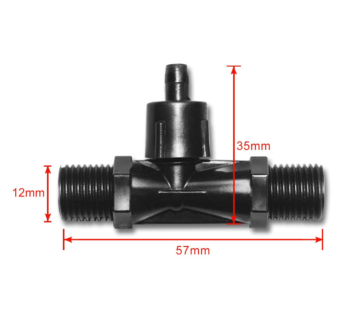 Pvdf Venturi Injector 1/4β Inch Gas-Liquid Mixing Venturi Injection for Ozone Generator