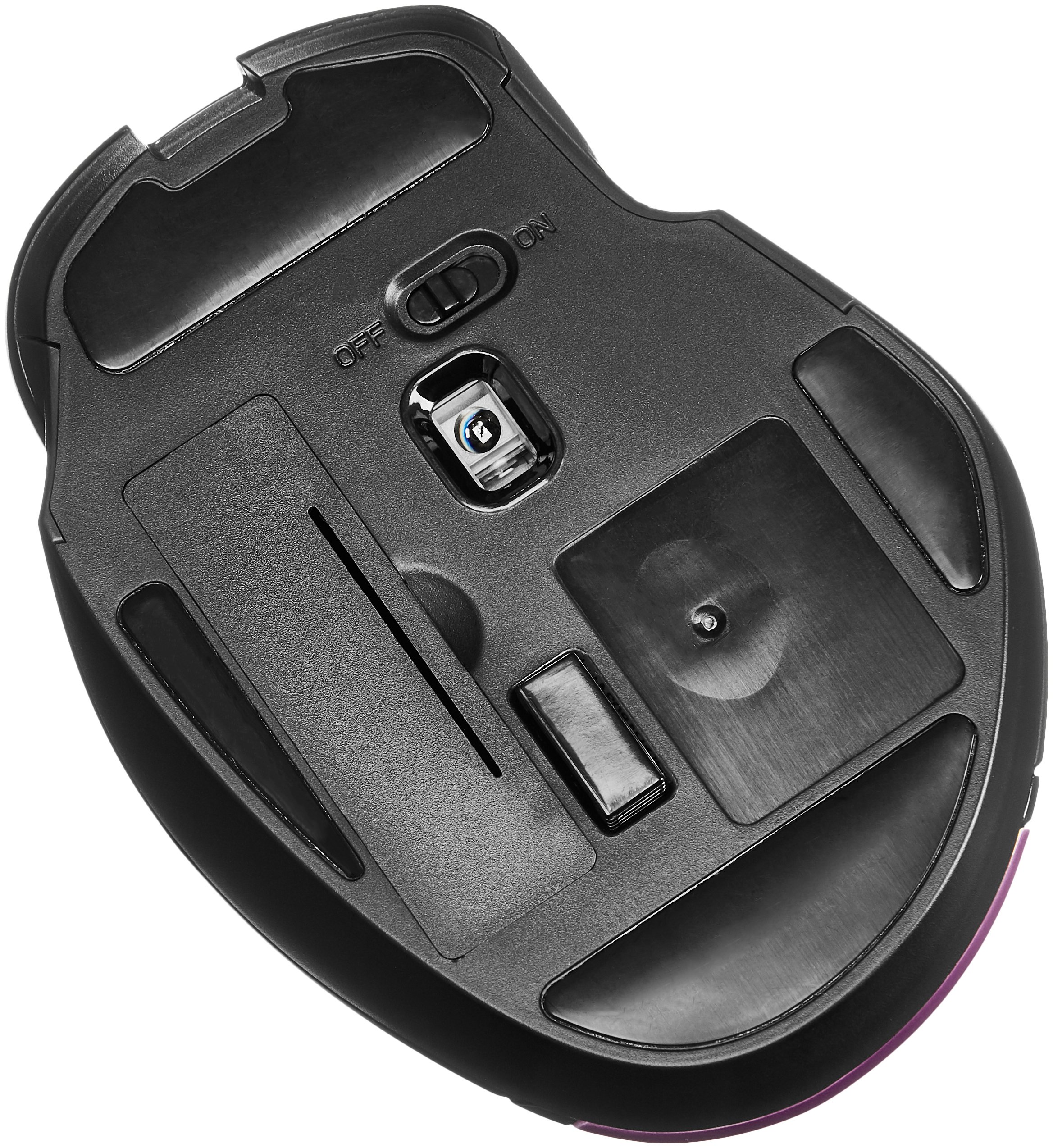 Amazon Basics Compact Ergonomic Wireless PC Mouse with Fast Scrolling – Purple