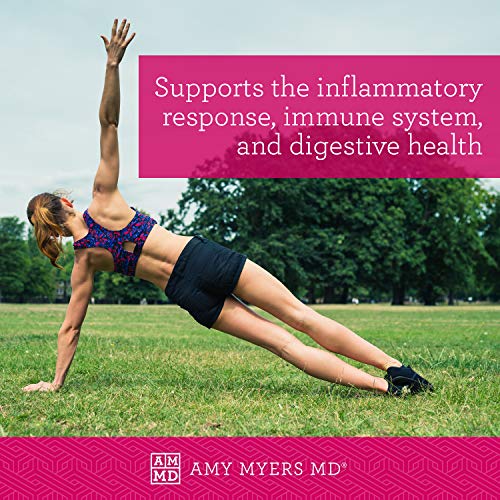 Amy Myers MD Digestive Enzymes for Digestion Aid - 19 Enzymes for Gut Health, Bloating & Stomach Issues - DPP-IV Protease Amylase Lipase Lactase Sucrase - Break down protein carb sugar fiber 120 Caps