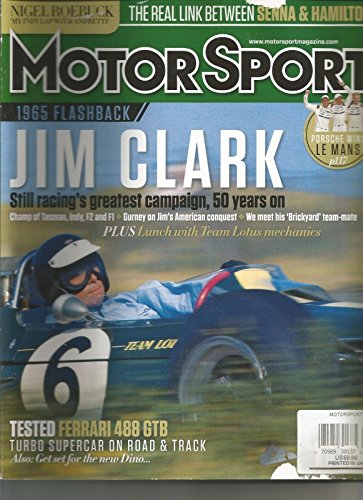 MOTORSPORT MAGAZINE, AUGUST, 2015 VOL.91, NO.8 (JIM CLARK) ~