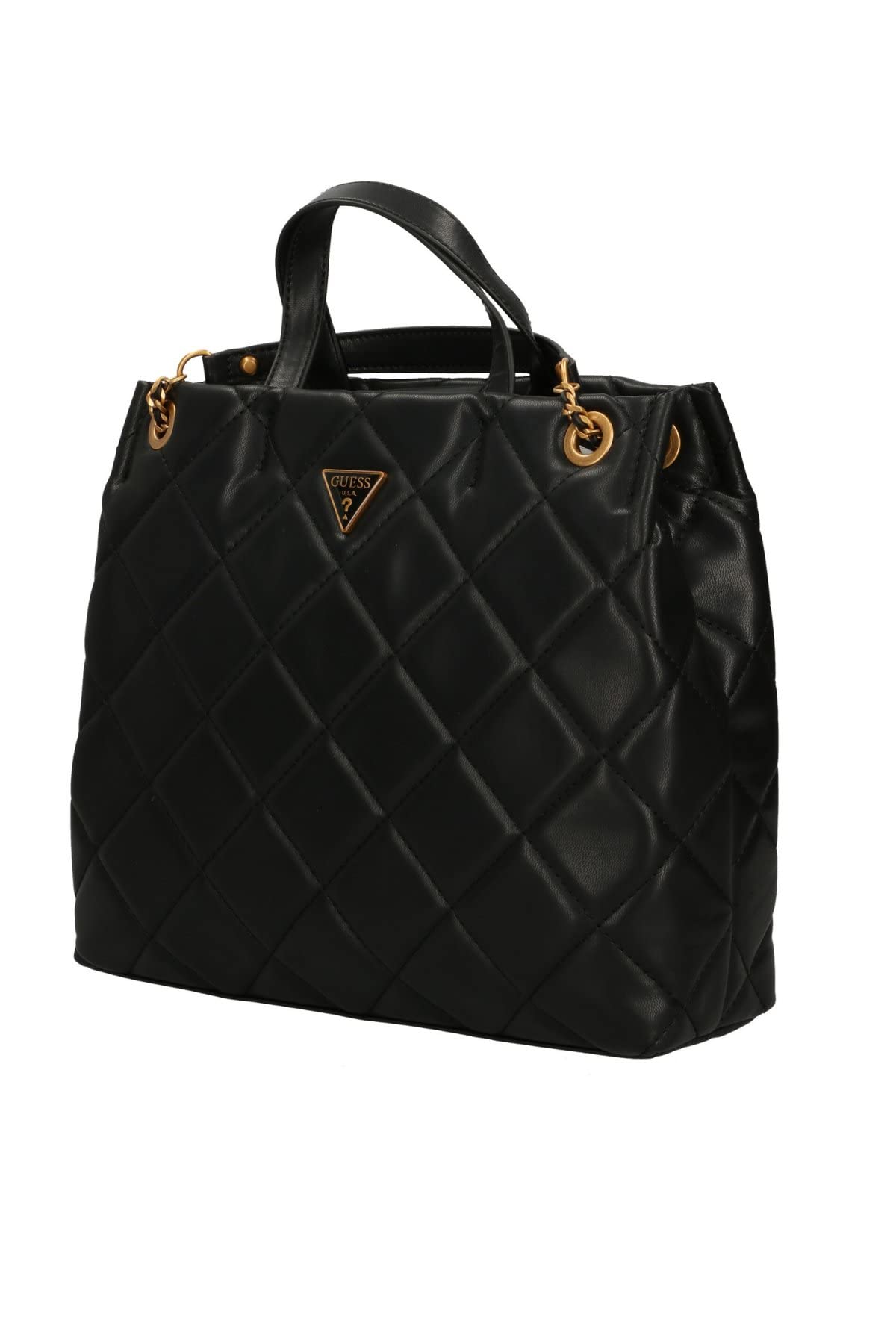 GUESS womens Cessily Girlfriend Shopper, Black, one size US