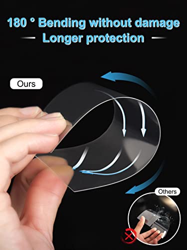 BRHE Tempered Glass Screen Protector for Nintendo Switch OLED Accessories 0.25mm Ultra-thin, Transparent HD Clear, Anti-Scratch, Bubble Free, Easy Installation [3 Pack]