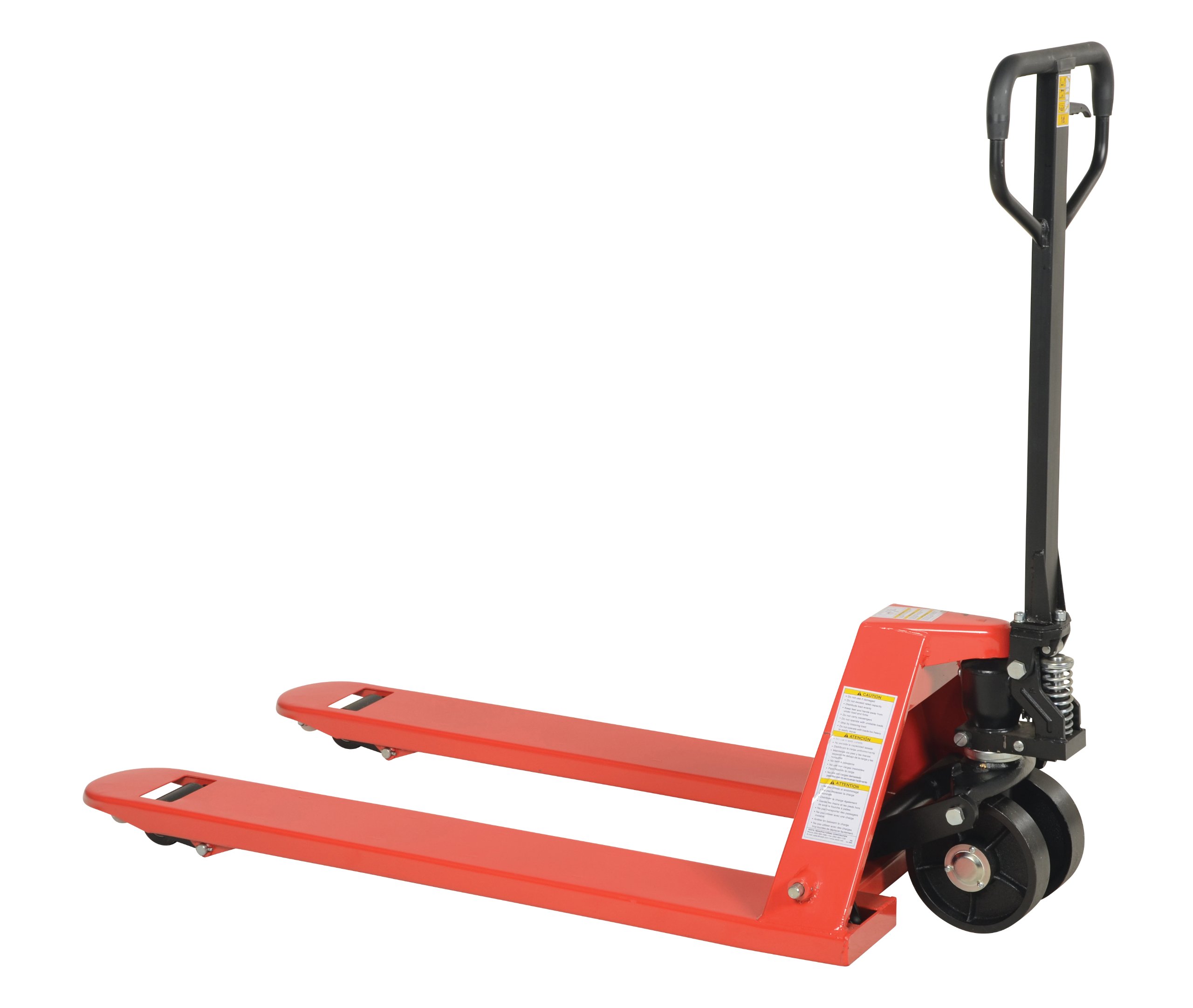 Vestil PM5-2748-S Full Featured Pallet Truck with Steel Wheels, 5500 lbs Capacity, 48" Length x 27" Width Fork
