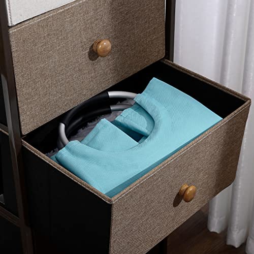 ZERO JET LAG 82L Large Laundry Basket Collapsible Fabric Laundry Hamper Bag Foldable Laundry Bag With Handles Waterproof Washing Clothes Bin Bag Dirty Cloth Storage Hamper Bag (Light Blue, L)