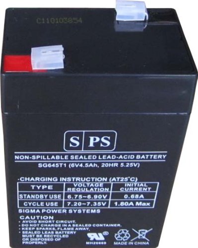 SPS Brand 6V 4.5Ah Replacement Battery for Streamlight Vulcan, 44007, Sho-me6V 4.5Ah (10 Pack)