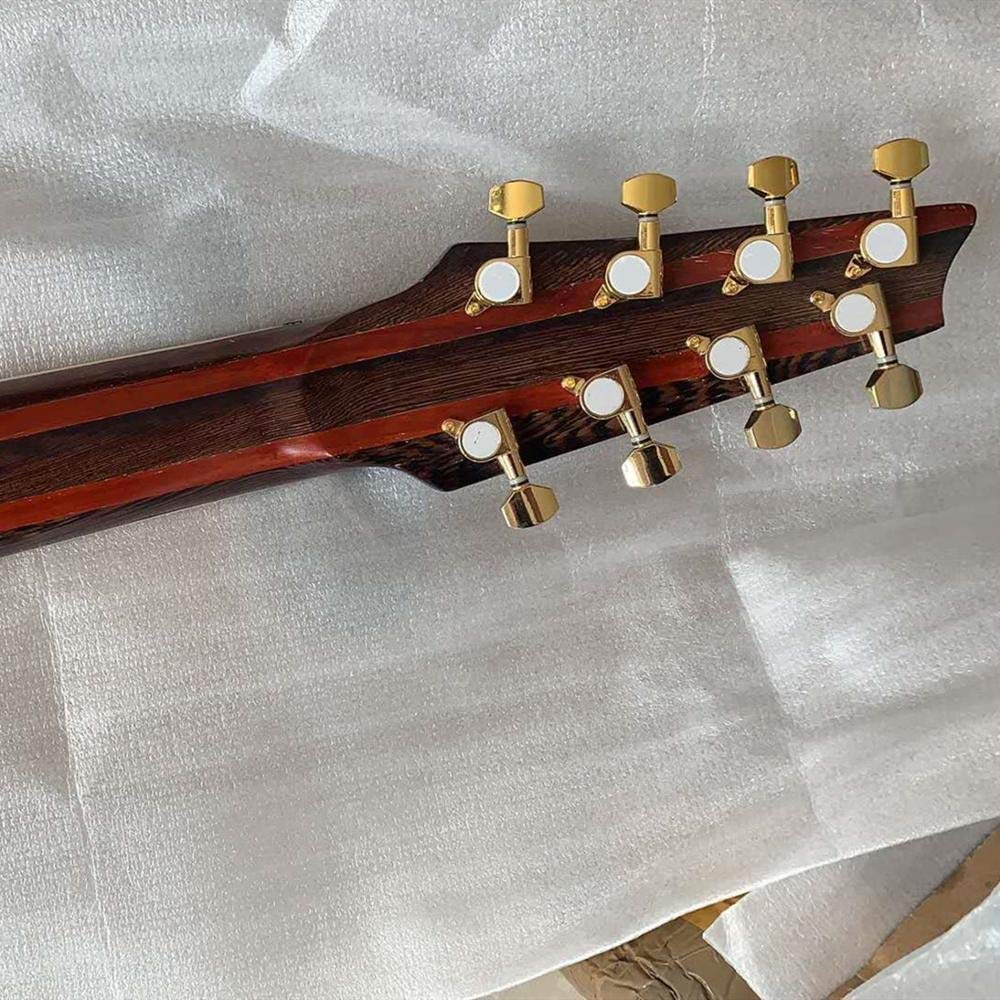CJWSLYT Guitar Electric 8 String Model Fan Shaped Fret Golden Hardware Steel String ZDANFDD (Color : Guitar)