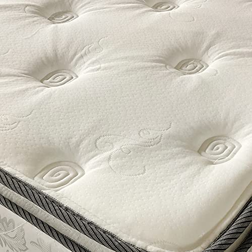 Nutan, 10-Inch medium plush Pillowtop Innerspring Mattress, Queen