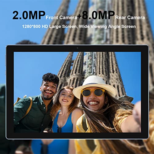 Tablet Android 11.0 Tablet, 2 in 1 Tablet 10.1 Inch, 64GB ROM+4GB RAM, CPU 1.8Ghz Dual 8MP Camera, 6000mAh Battery IPS WIFI Bluetooth Tablets PC with Keyboard Case Mouse Film Stylus Tablet computer.
