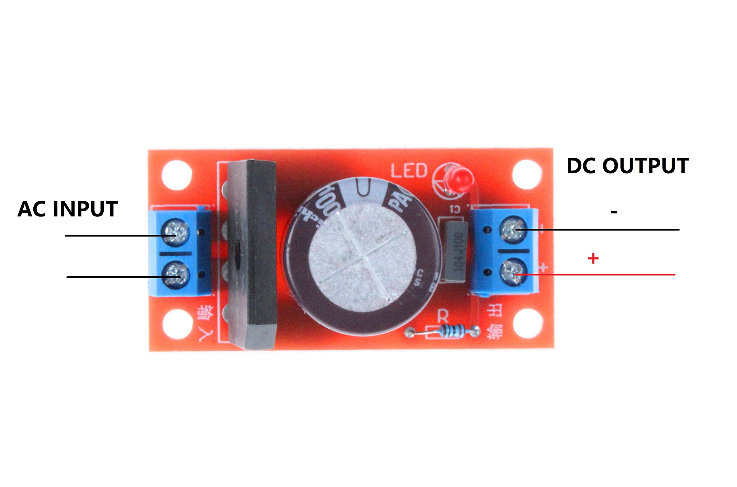 NOYITO 8A Rectifier Filter Power Supply Board AC to DC Single Power Supply Board
