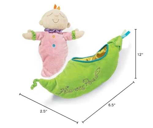 Manhattan Toy Snuggle Pod Sweet Pea First Baby Doll with Cozy Sleep Sack for Ages 6 Months and Up