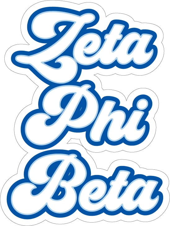Sorority Shop Zeta Phi Beta Car Magnet - Set of 2 Removable No Residue All Weather Magnets for Sorority