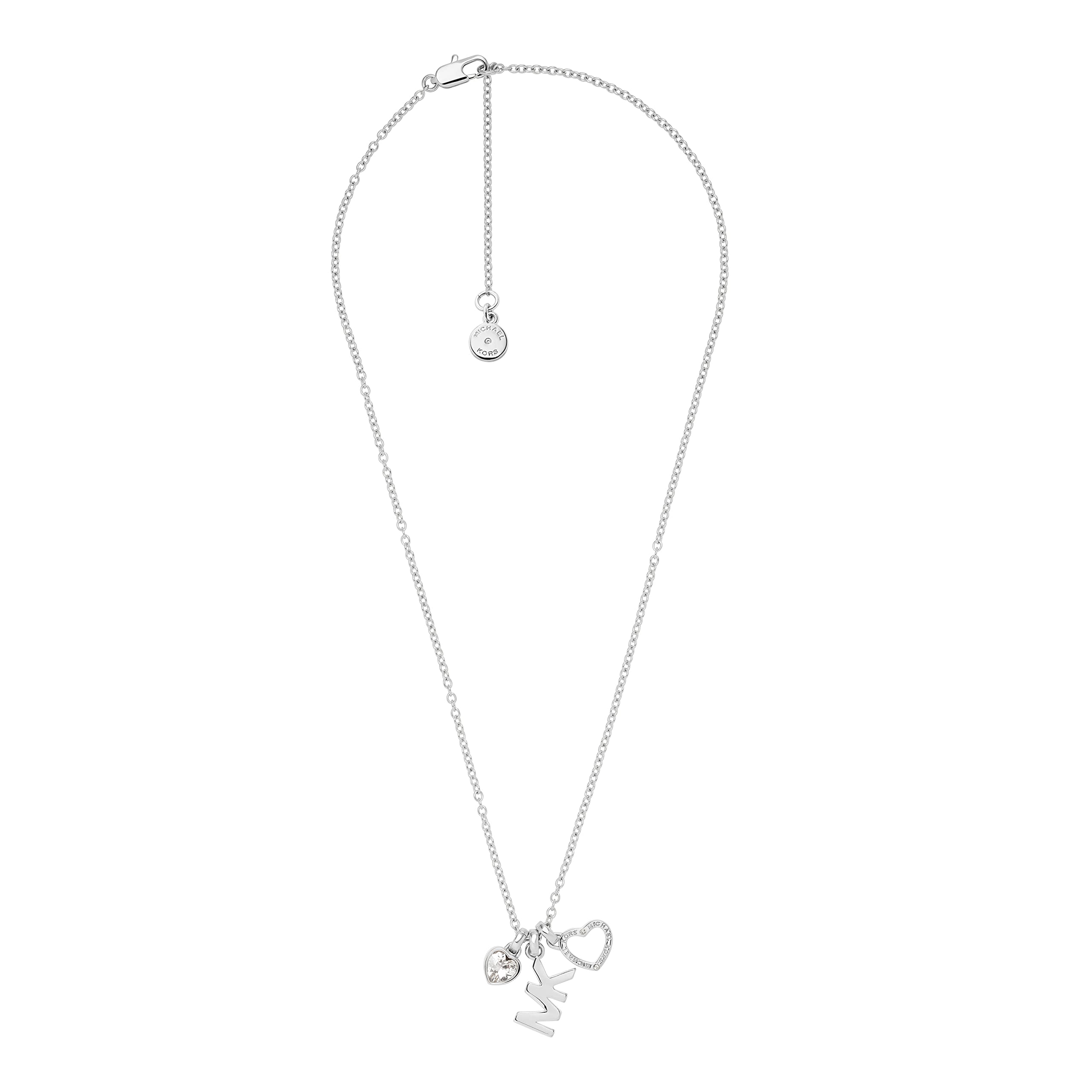 Michael Kors Women's Fashion Silver Brass Pendant Necklace (Model: MKJ7799040)