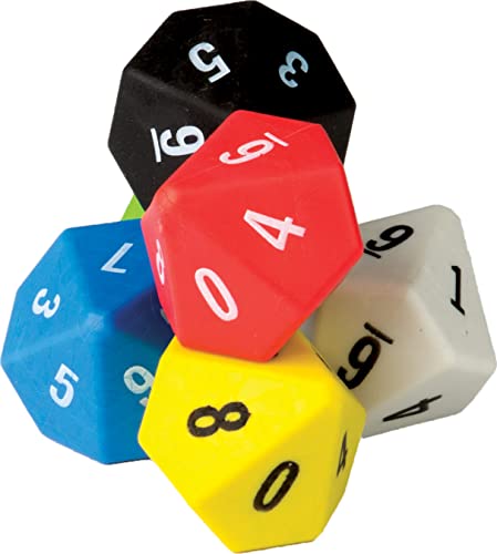 Teacher Created Resources® 10-Sided Dice, Pack of 6