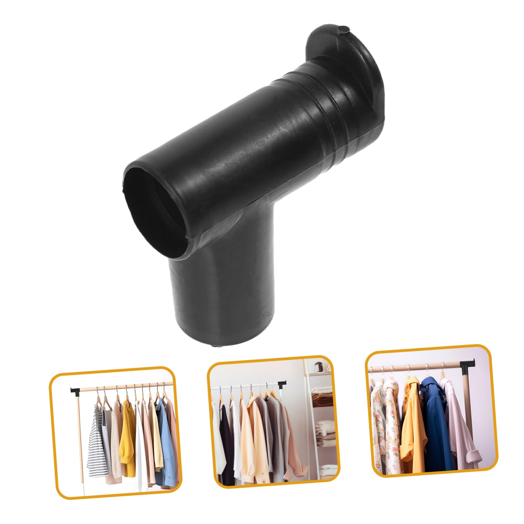 Ciieeo 4 Pcs Clothes Rack Accessories Plastic Hangers Clothes Hanging Rack Joints Clothes Hangers Clothes