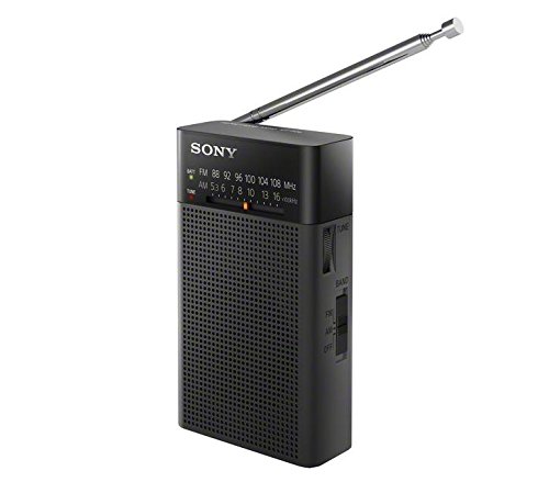 Sony ICFP26 Portable AM/FM Radio (Black) Bundles (Battery Bundle)