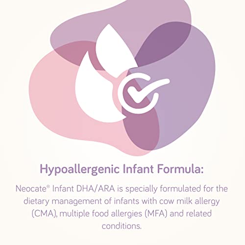 Neocate Infant - Hypoallergenic, Amino Acid-Based Baby Formula with DHA/ARA - 14.1 Oz Can (Pack of 4)