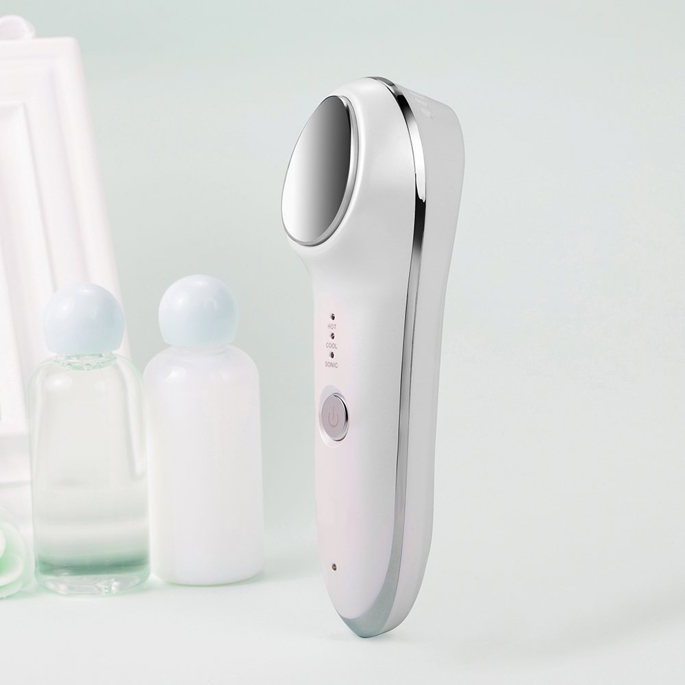 TOUCHBeauty Hot & Cold Facial Massager - Handheld Vibration Skin Rejuvenating Relaxation Device for Smoother Tighter Face, Skincare Warming & Cooling Beauty Tool for Women