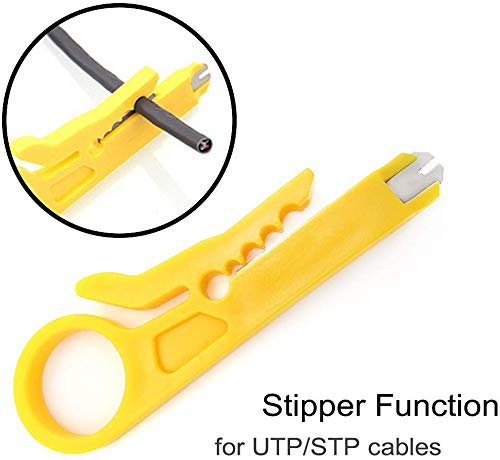 Wire Stripper Coaxial Cable Stripper Wire Cutter for RG-58, RG-59, RG-6, RG-8X, Mini-8 and LMR-240 Coax Cables – Adjustable Coax Stripping Tool