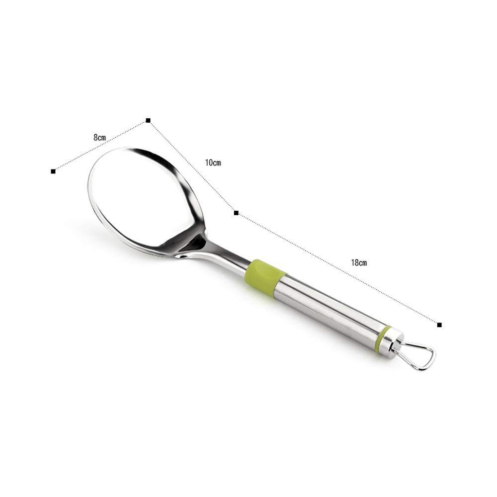 LMMDP 9 Pcs Set Stainless Steel Cooking Tools Soup Ladle Spoon Slotted Shovel Spatula Strainer Pasta Server Kitchen Utensi