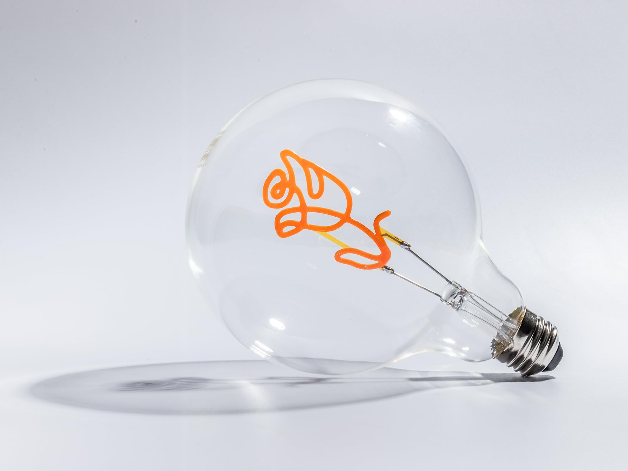 CybaaLuxzus 2W LED Decorative Light Bulb,Happy Signed Bulb,Rose Design Light Bulbs,Filament Bulb,Globe Led Light Bulbs,Soothing Light Bulbs,G125 120V