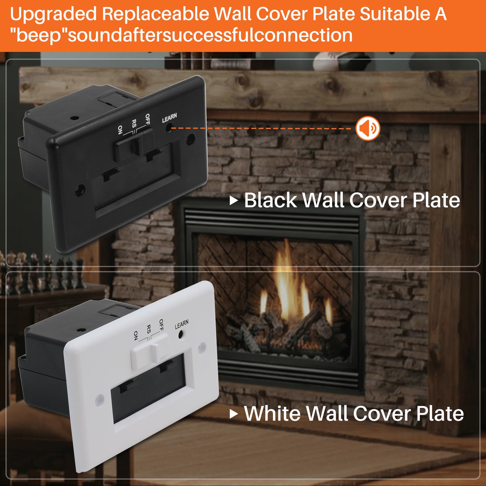 WOFUNPART Gas Fireplace Remote Control Kit, for Millivolt Valve Appliance, for skytech, Ambient, Majestic Fireplace and More, 5 Year Warranty