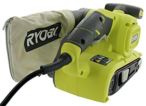 Ryobi BE319 6 Amp Portable 320 Feet / Minute Corded Belt Sander (3β x 18β) w/ Onboard Removable Dust Bag (Medium Grit Sanding Belt Included)