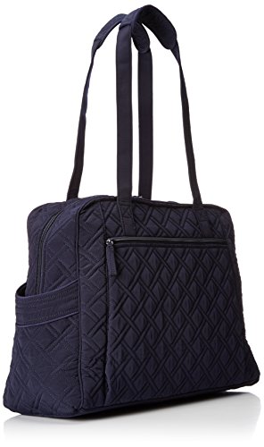 Vera Bradley Women's Microfiber Large Stroll Around Baby Diaper Bag, Classic Navy, One Size
