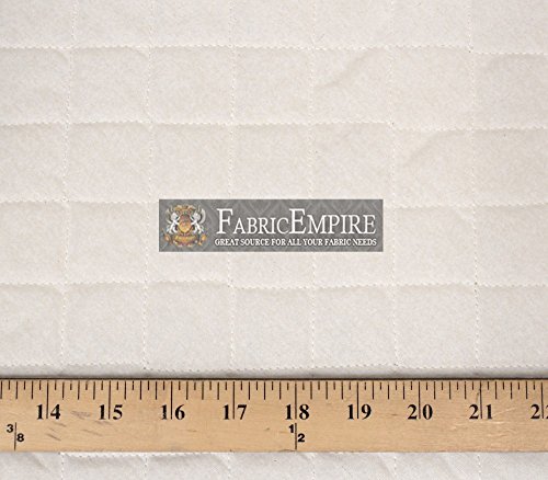 Muslin Fabric Natural Single Face Quilted Diamond 42/43" Wide Sold by The Yard