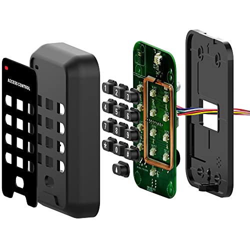 UHPPOTE 125KHz RFID Standalone Door Access Control Keypad Support 1000 Card Users + 10pcs Keyfobs