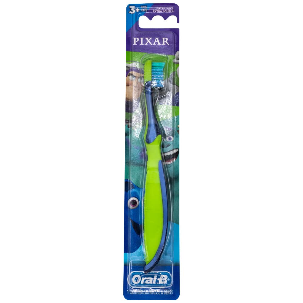 Oral-B Kids Pixar Toothbrush, Children 3+, Extra Soft, Characters Monster - 1 Count