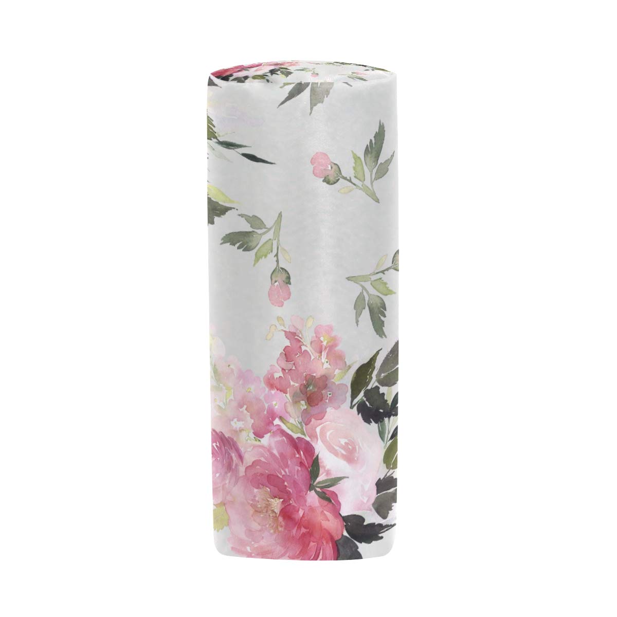 Watercolor Florals Pencil Case Office Pencil Holder Pouch Bag Pen Pencil Stationery Cosmetic Bag