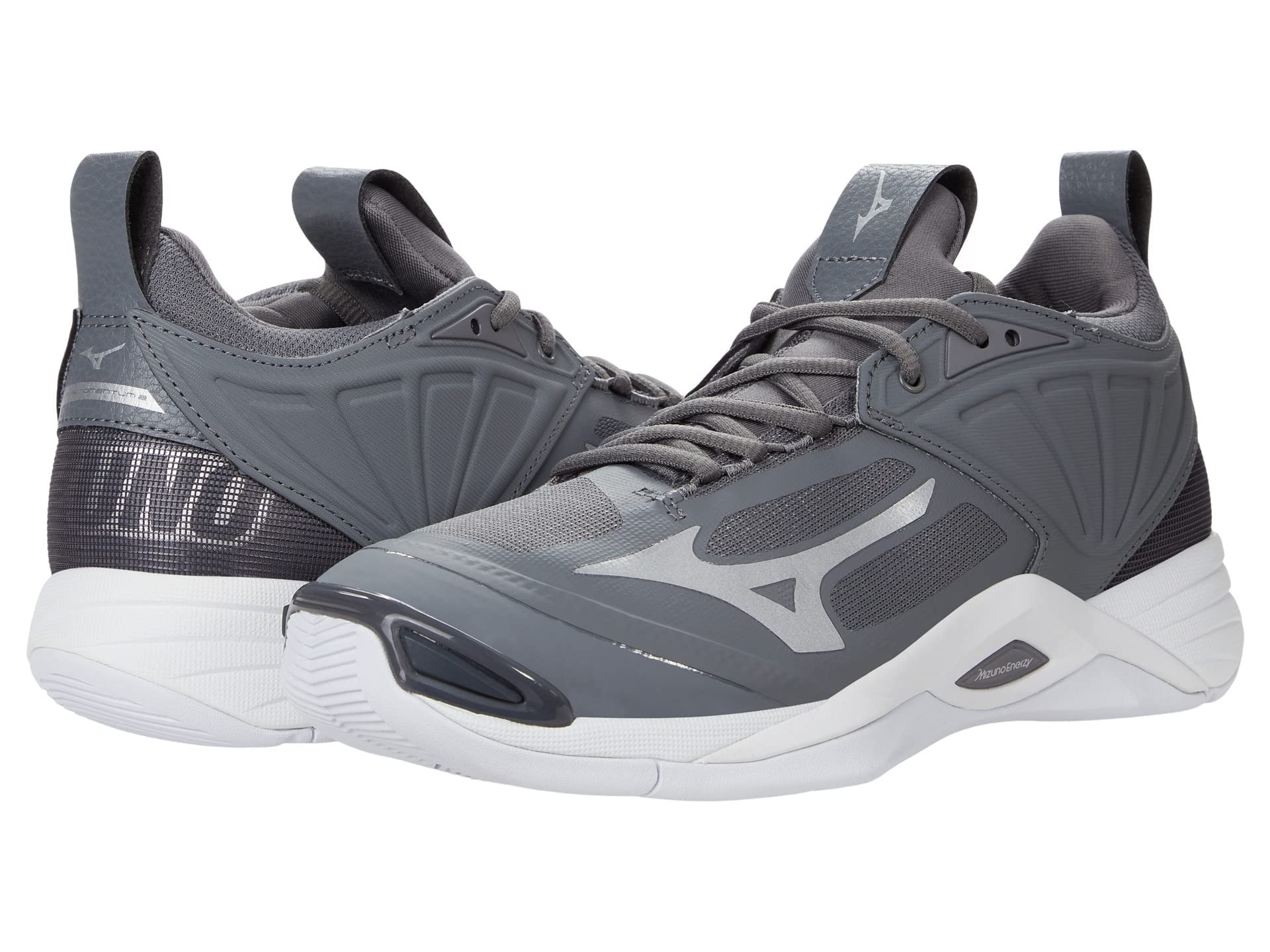 Mizuno Women's Wave Momentum 2 | Women's Indoor Volleyball Shoe | Grey | US Women's 9