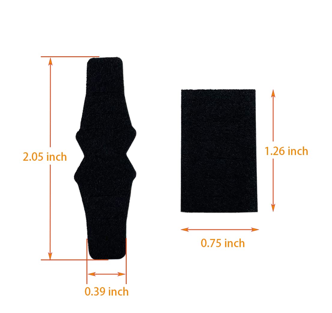 JooFn Arrow Rest Anti-Slip Sticker Compound Bow Drop Away Arrow Rest Felt Tape 2 Sets(4pcs)