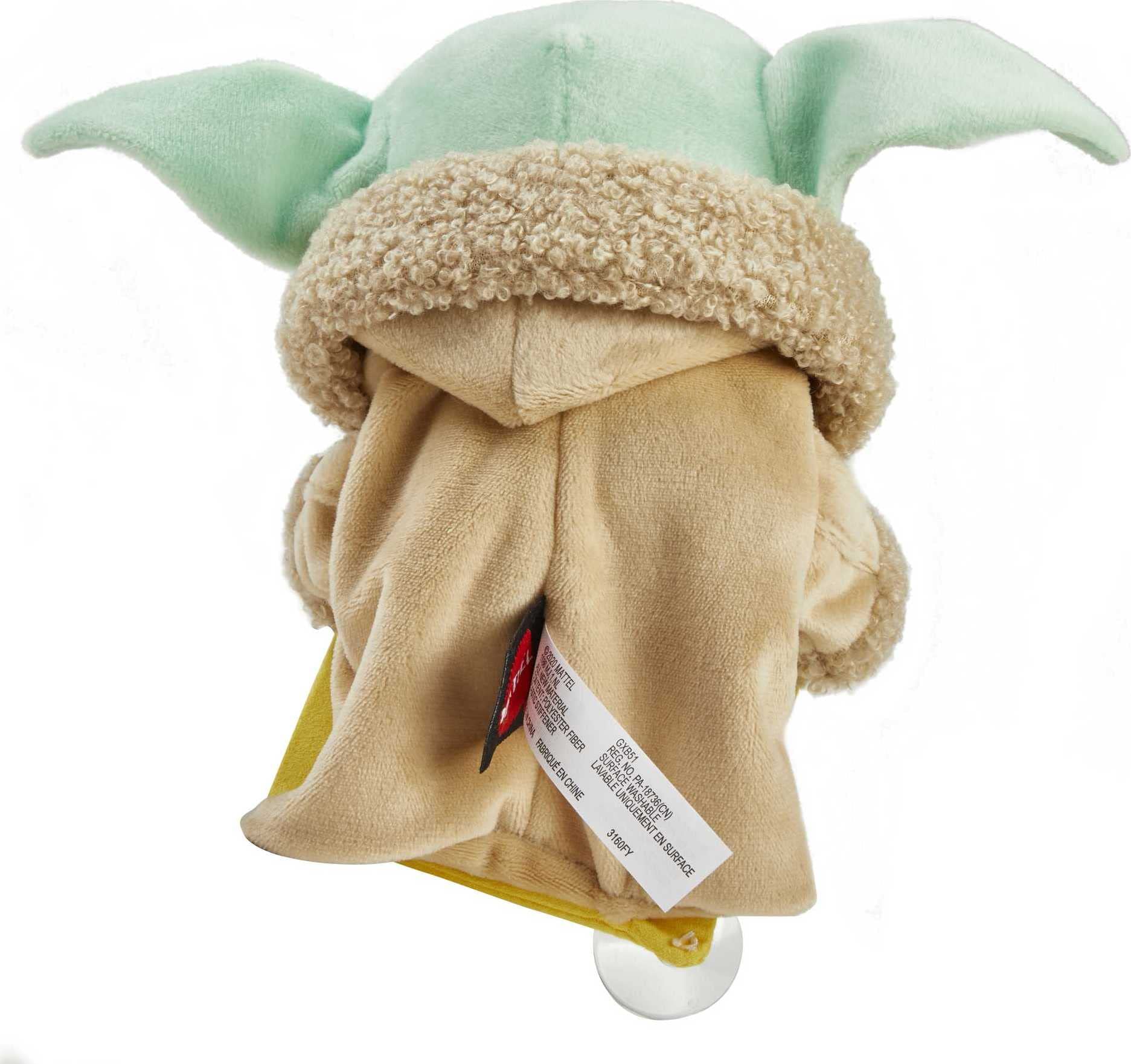 Star Wars Grogu Plush “Child on Board” Sign +Toy, 8-in Character from The Mandalorian, Soft, Collectible Cuddle Toy & Automobile Signage