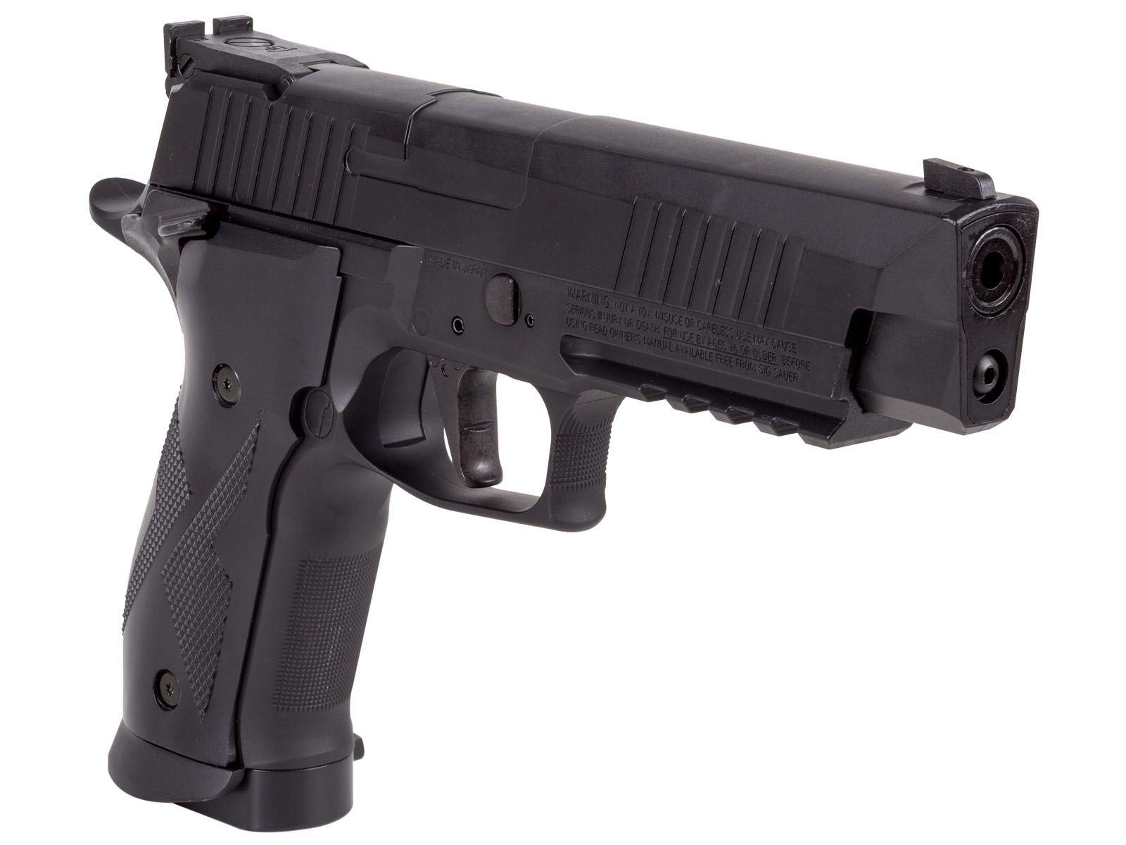 SIG Sauer X-Five Air Pistol with CO2 12 Gram (15 Pack) and 500 Lead Pellets Bundle (Black)